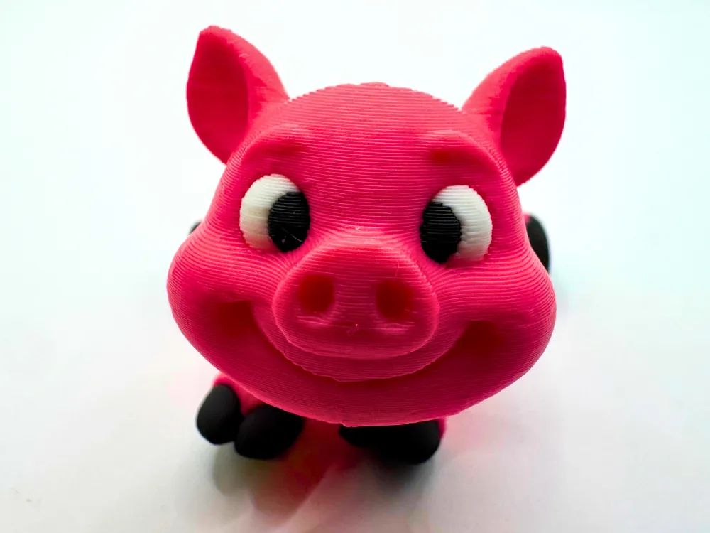 Oinkers the Pig – Articulated Print-in-Place Toy by Foorbits 3D ...