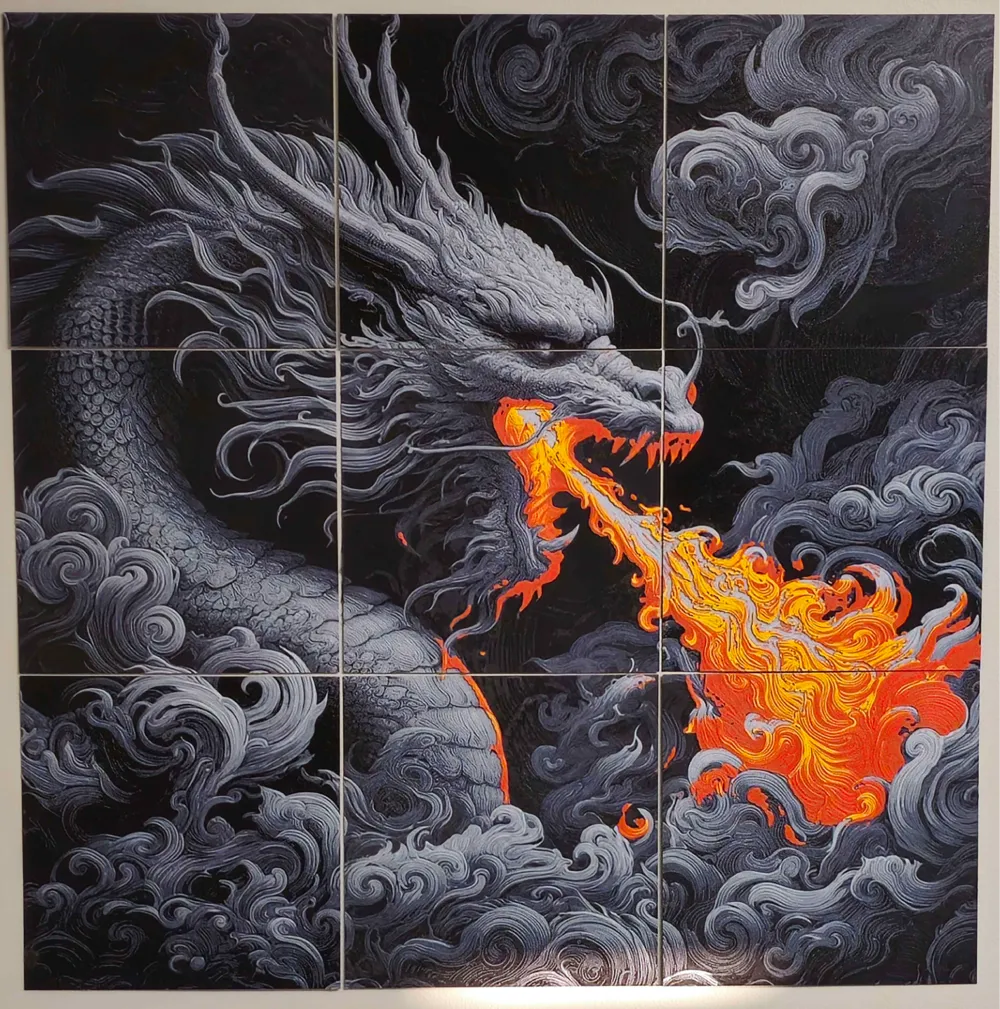 Dragons Breath Mosaic by Corp MakerWorld: Download Free 3D Models