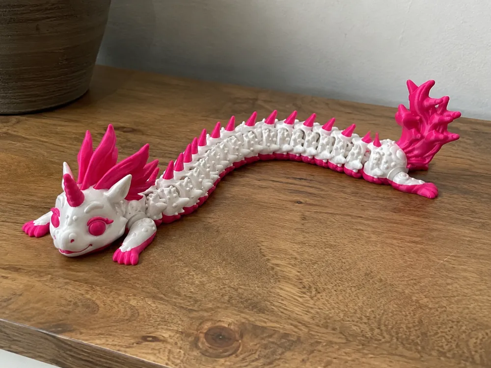 Cute Flexi Unicorn Dragon | Articulated Dragon - Free 3D Print Model ...