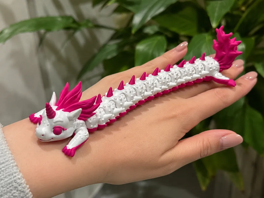 Cute Flexi Unicorn Dragon | Articulated Dragon - Free 3D Print Model ...