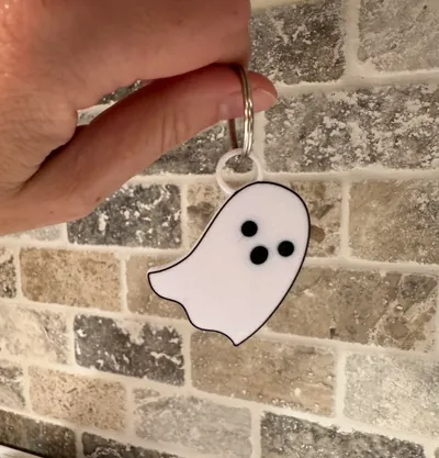 Cute Ghost Multi-Color Keychain by DaveDesigns3D - MakerWorld