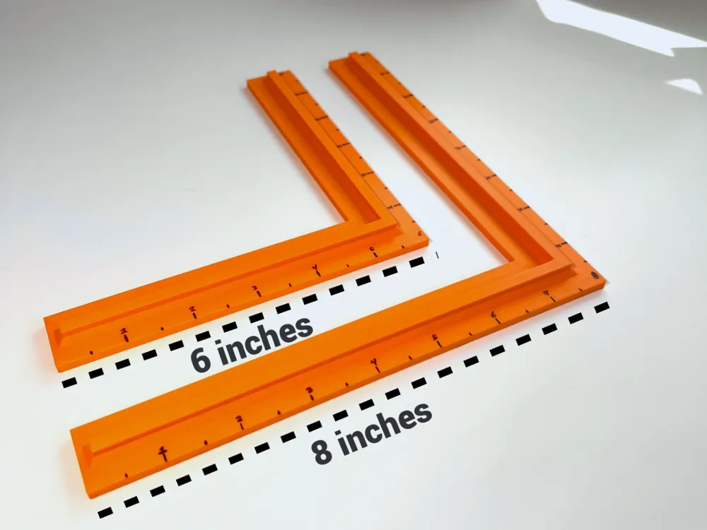 Right Angle — Square Measure Ruler Set - Free 3D Print Model - MakerWorld