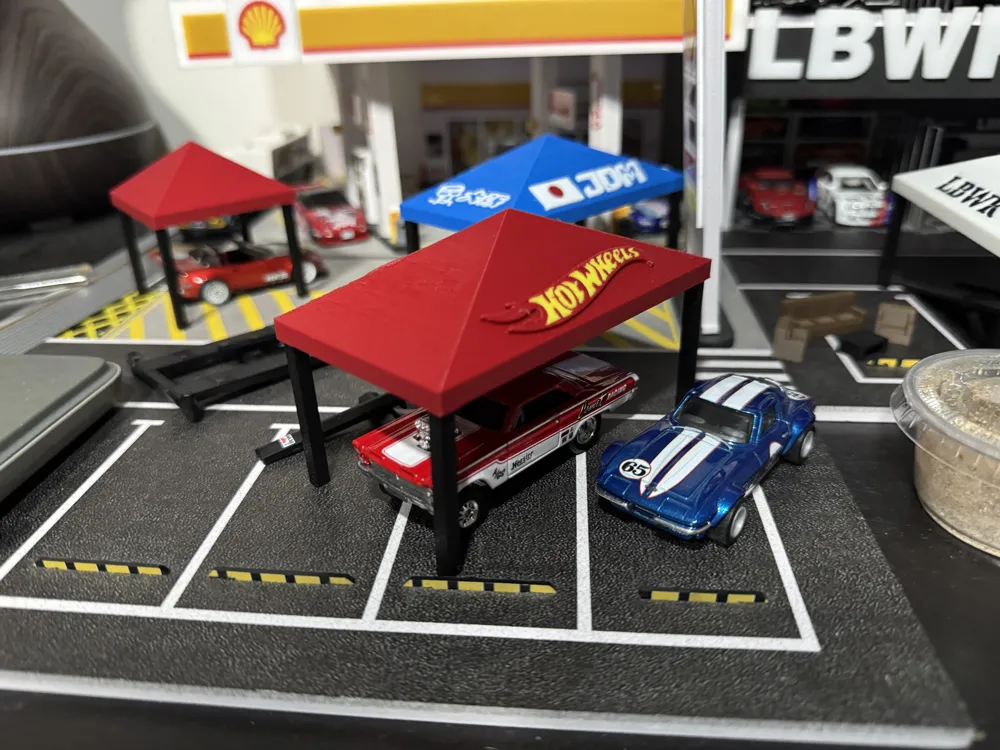Tenda Hotwheels para carros escala 1:64 - Modelo gratuito para ...