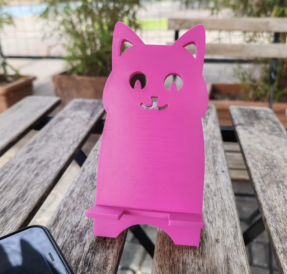 Cat phone stand by camillabertrand MakerWorld: Download Free 3D Models