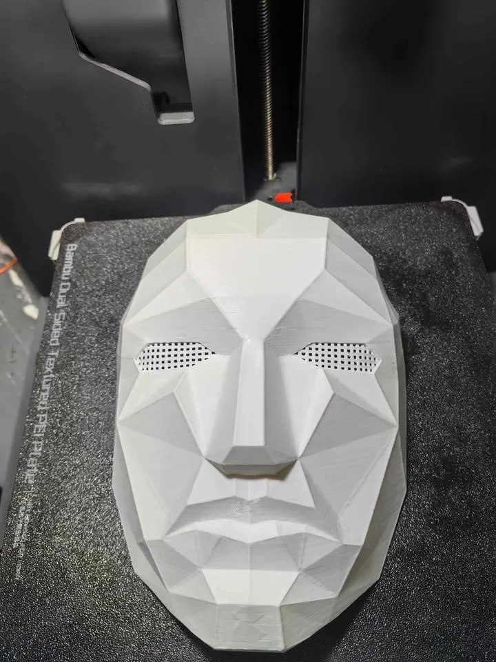 Squid Game - Front Man mask - Free 3D Print Model - MakerWorld