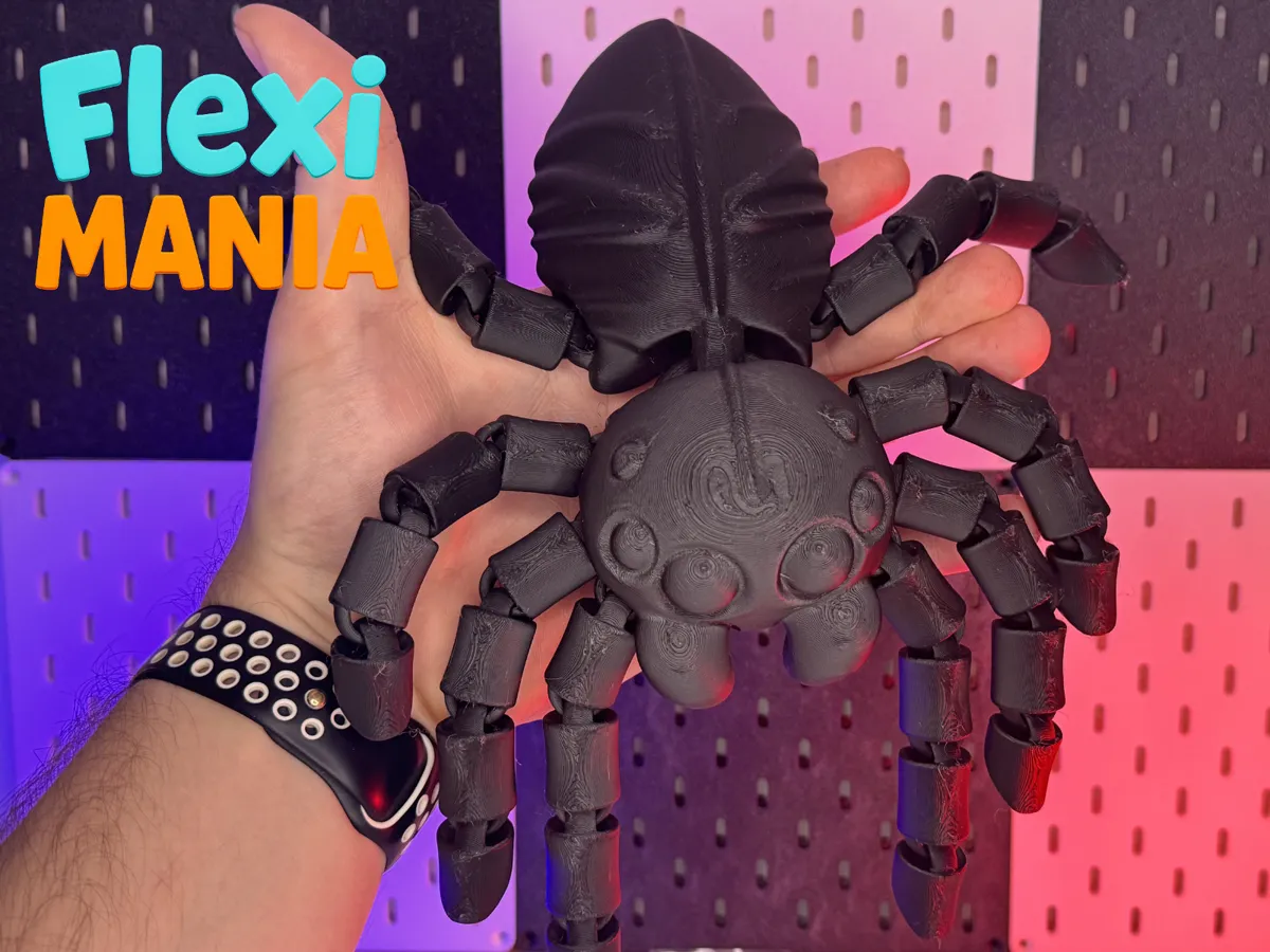 Flexi XXL Spider - Massive Articulated spider - Free 3D Print Model ...