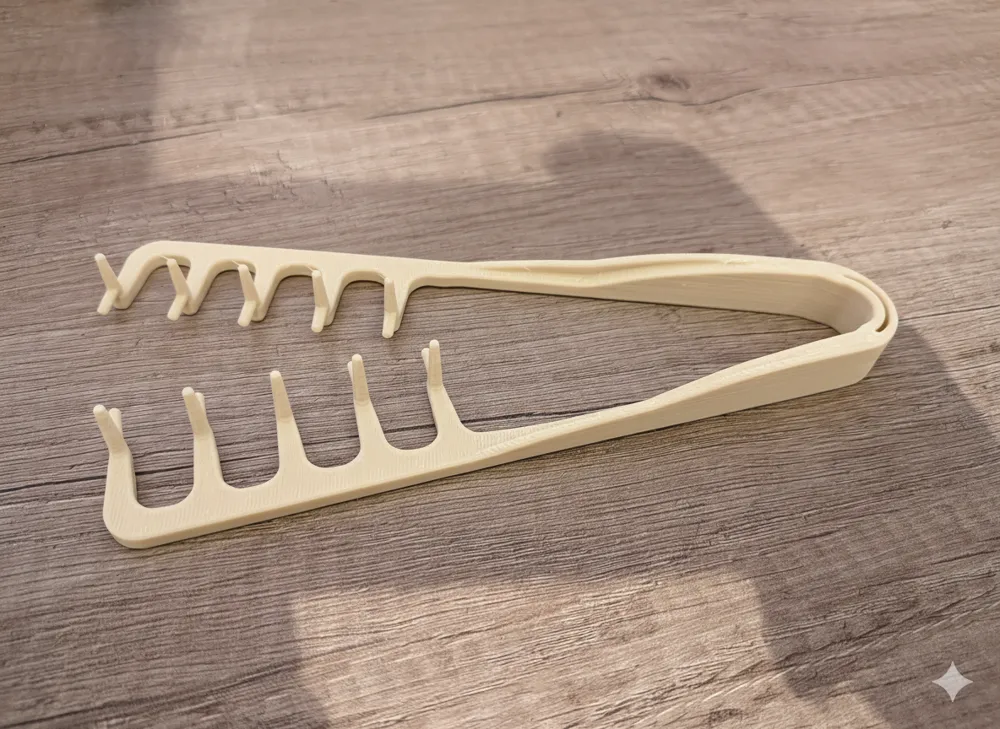 Wave/ Texture Comb – styling comb - Free 3D Print Model - MakerWorld