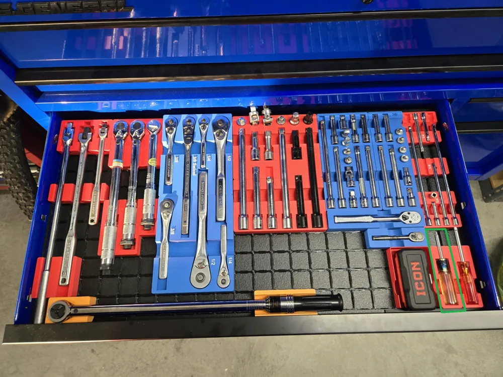 Craftsman 1/4 drive handle, Gridfinity - Free 3D Print Model - MakerWorld