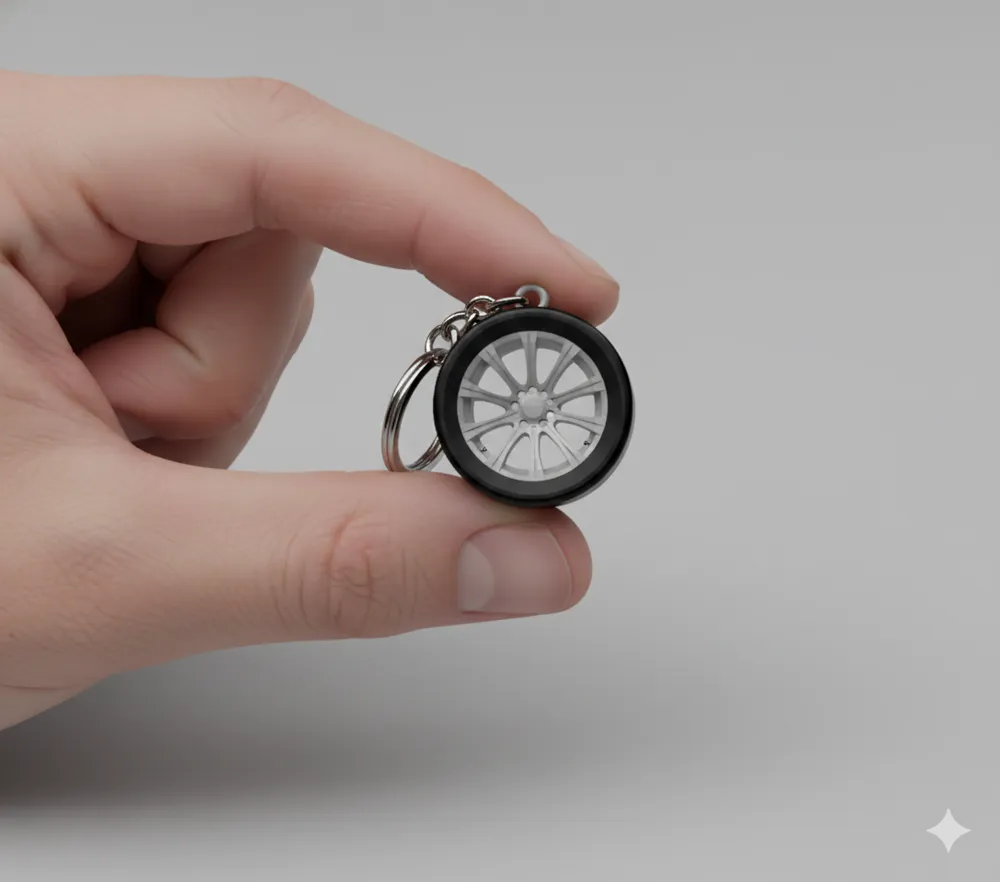 Vehicle Tire Keychain - Free 3D Print Model - MakerWorld