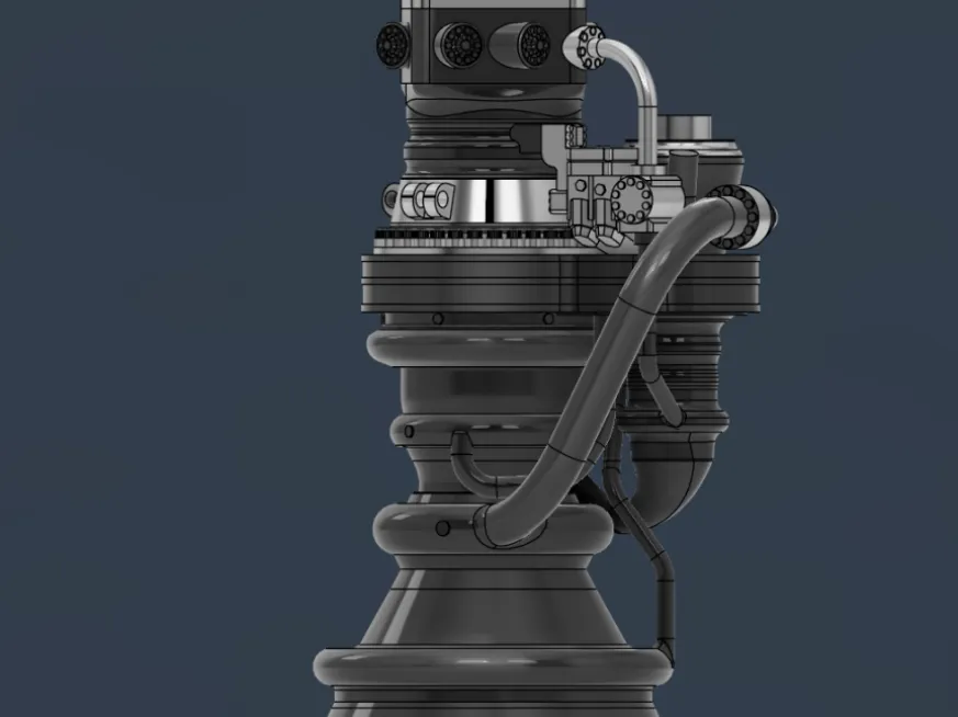 SpaceX Raptor 3 Rocket Engine (One Piece) by CrazyJ MakerWorld ...