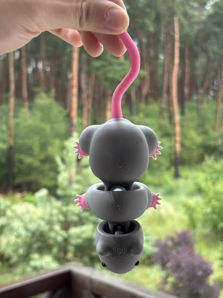 Cute mouse flexi toy - Free 3D Print Model - MakerWorld