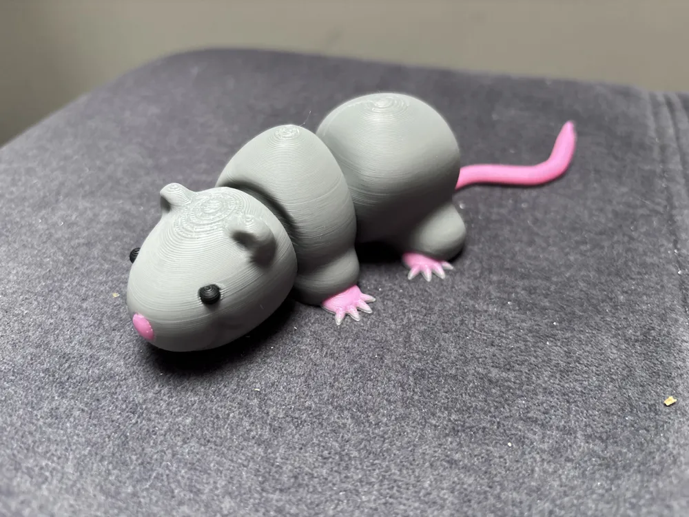 Cute mouse flexi toy - Free 3D Print Model - MakerWorld