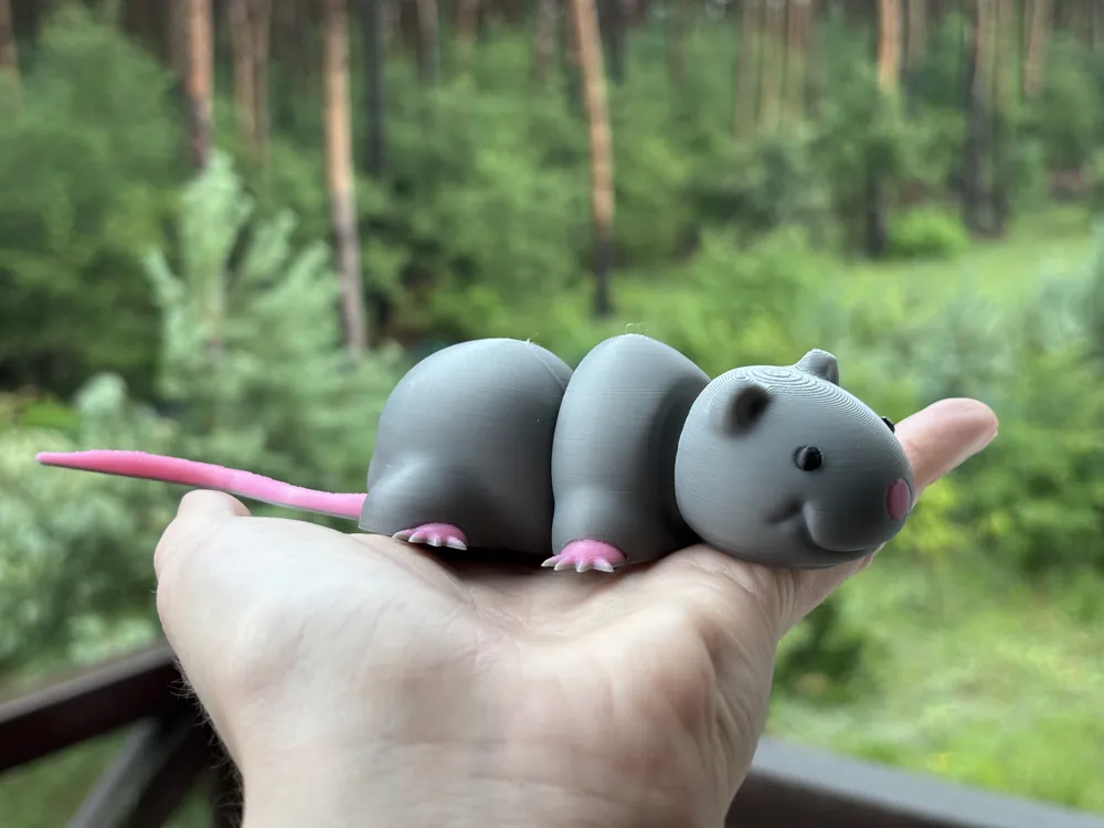 Cute mouse flexi toy - Free 3D Print Model - MakerWorld
