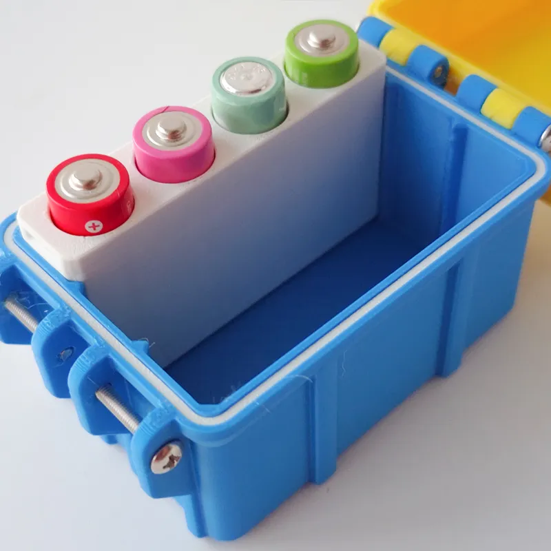 Minions-themed Modular Battery Storage Box by YEXIAO夜枭【国际】 MakerWorld ...