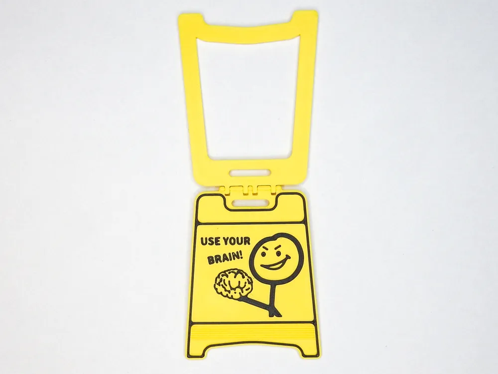 Sign USE YOUR BRAIN! - Free 3D Print Model - MakerWorld