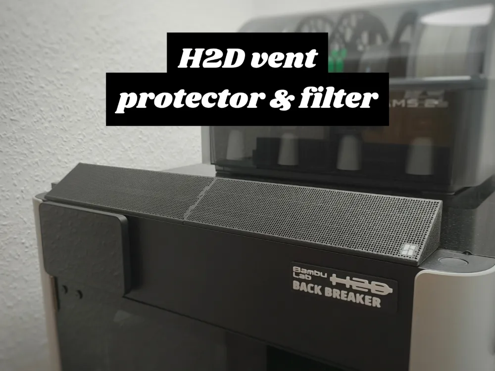 H2D/H2S - Vent protector and filter by sven.designs MakerWorld ...