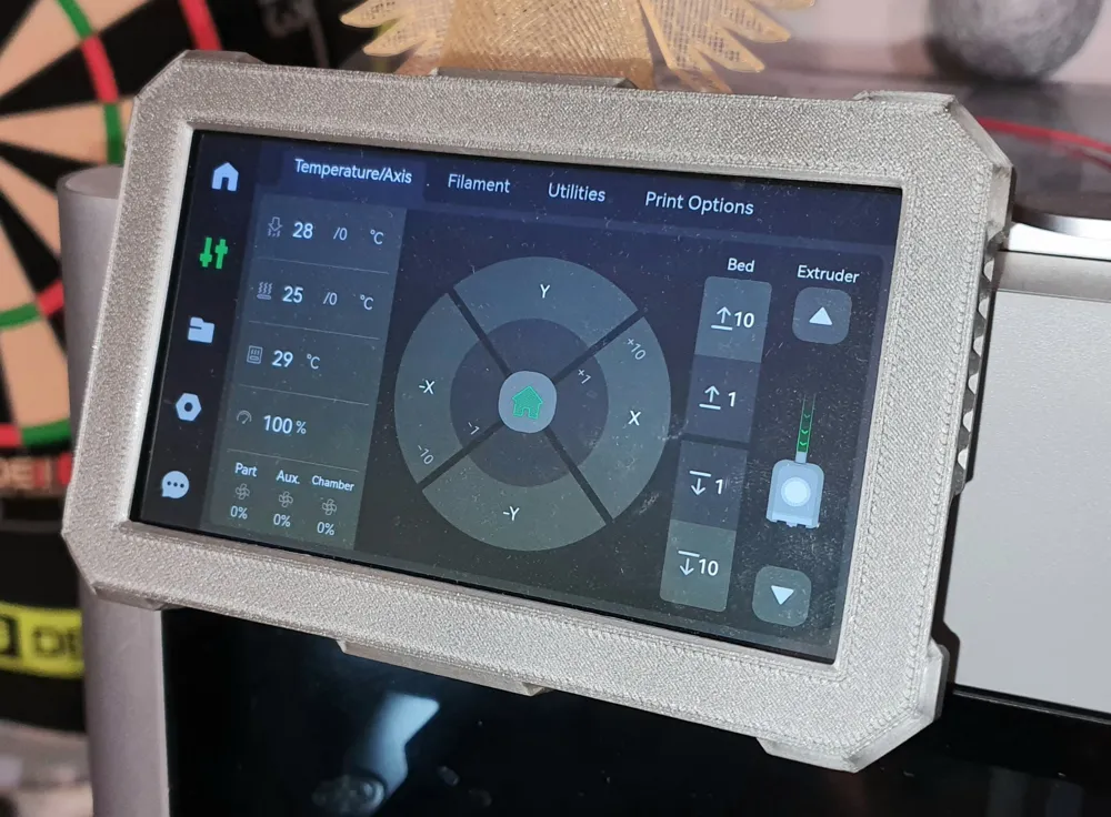 X1C & X1 Screen bezel faceplate rugged Remixed by Maoirae - MakerWorld