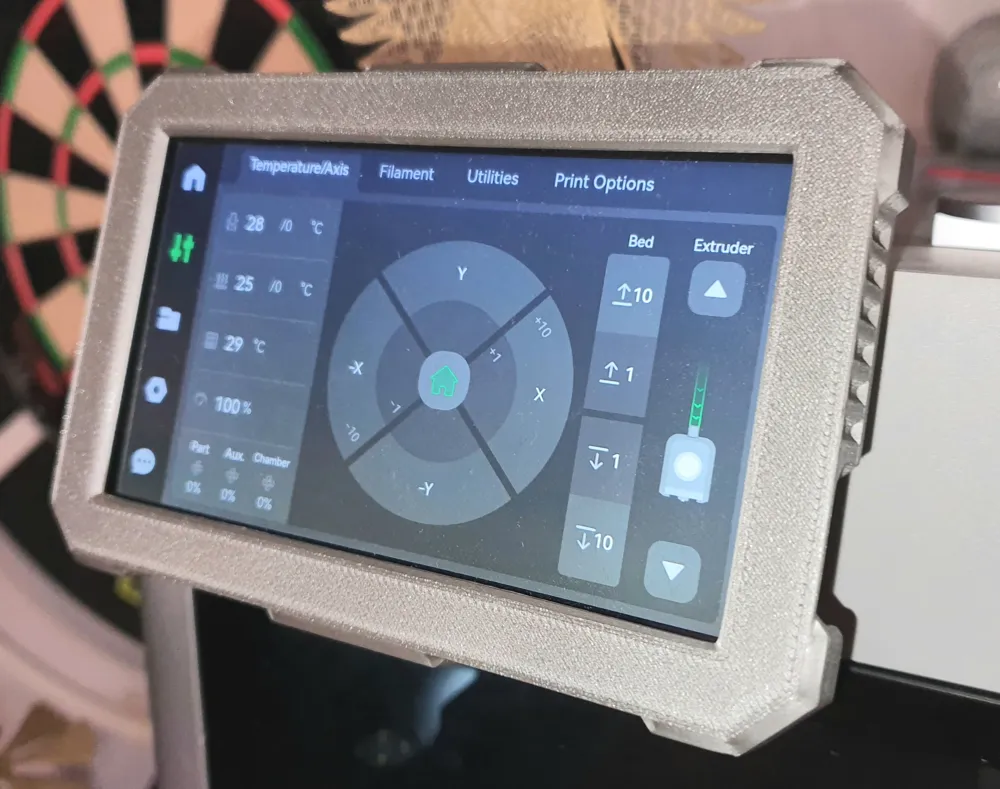 X1C & X1 Screen bezel faceplate rugged Remixed by Maoirae - MakerWorld