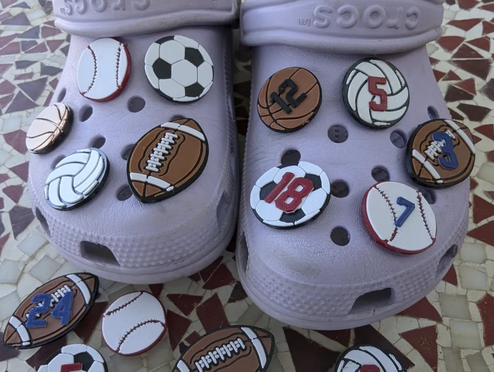 Customizable sports croc charms by MinerJ - MakerWorld