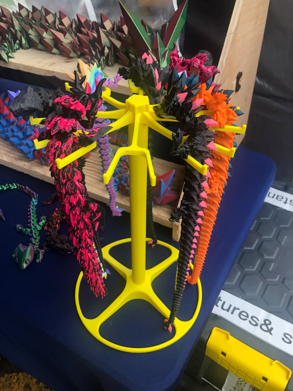 articulated dragon display stand - Free 3D Print Model - MakerWorld