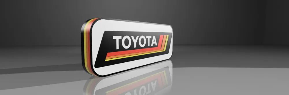 Logo Toyota Classique - Lampe et Art Mural par zerocool MakerWorld : Téléchargez des Modèles 3D ...