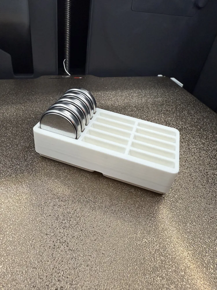Gridfinity holder for CR2450 Batteries (15x) by maggoh - MakerWorld