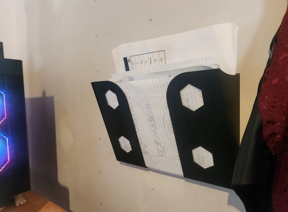 Wall Mounted File Holder - Free 3D Print Model - MakerWorld