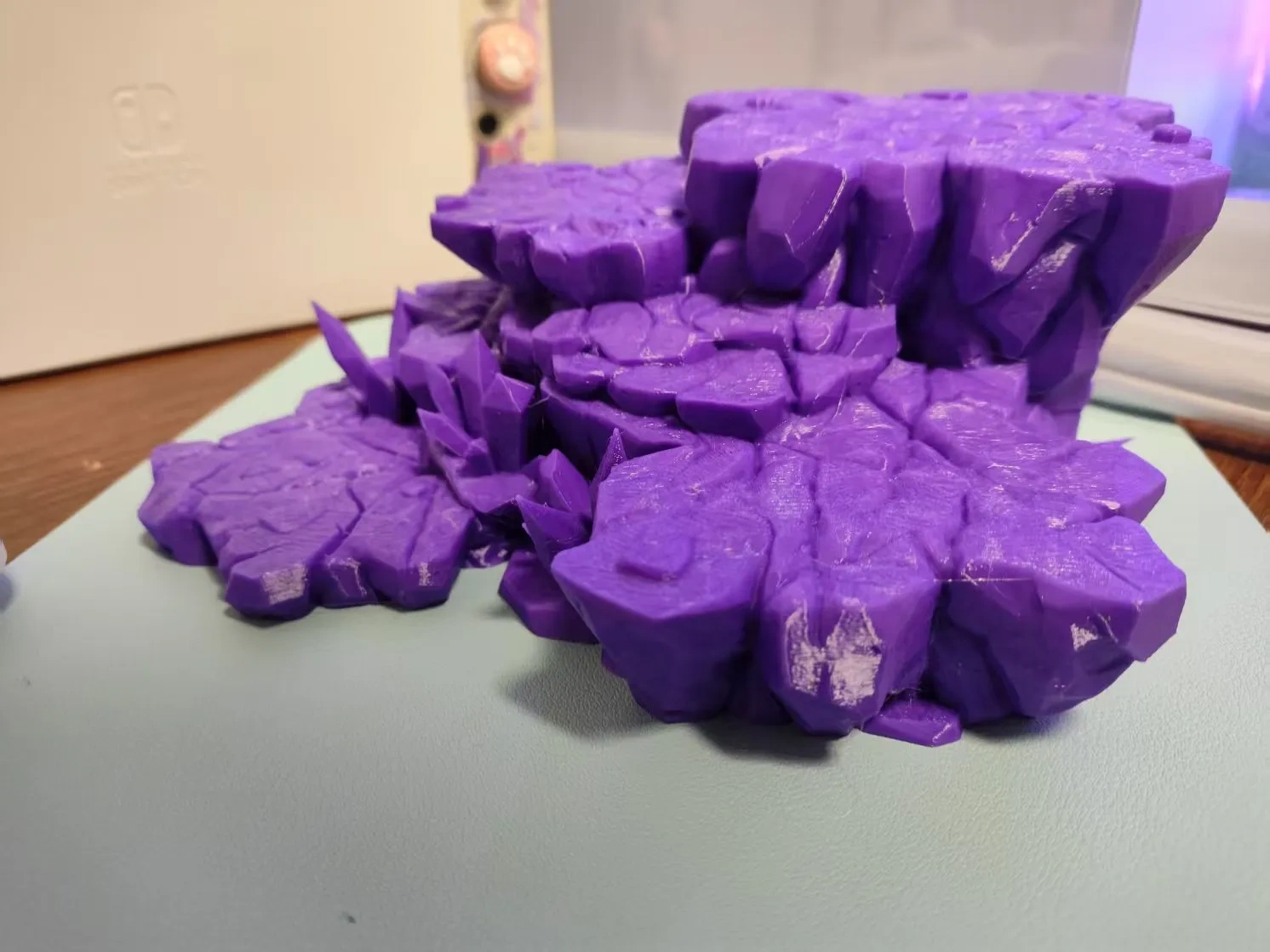 Four-tiered Crystal Rock Step Display Stand by pokemon player - MakerWorld