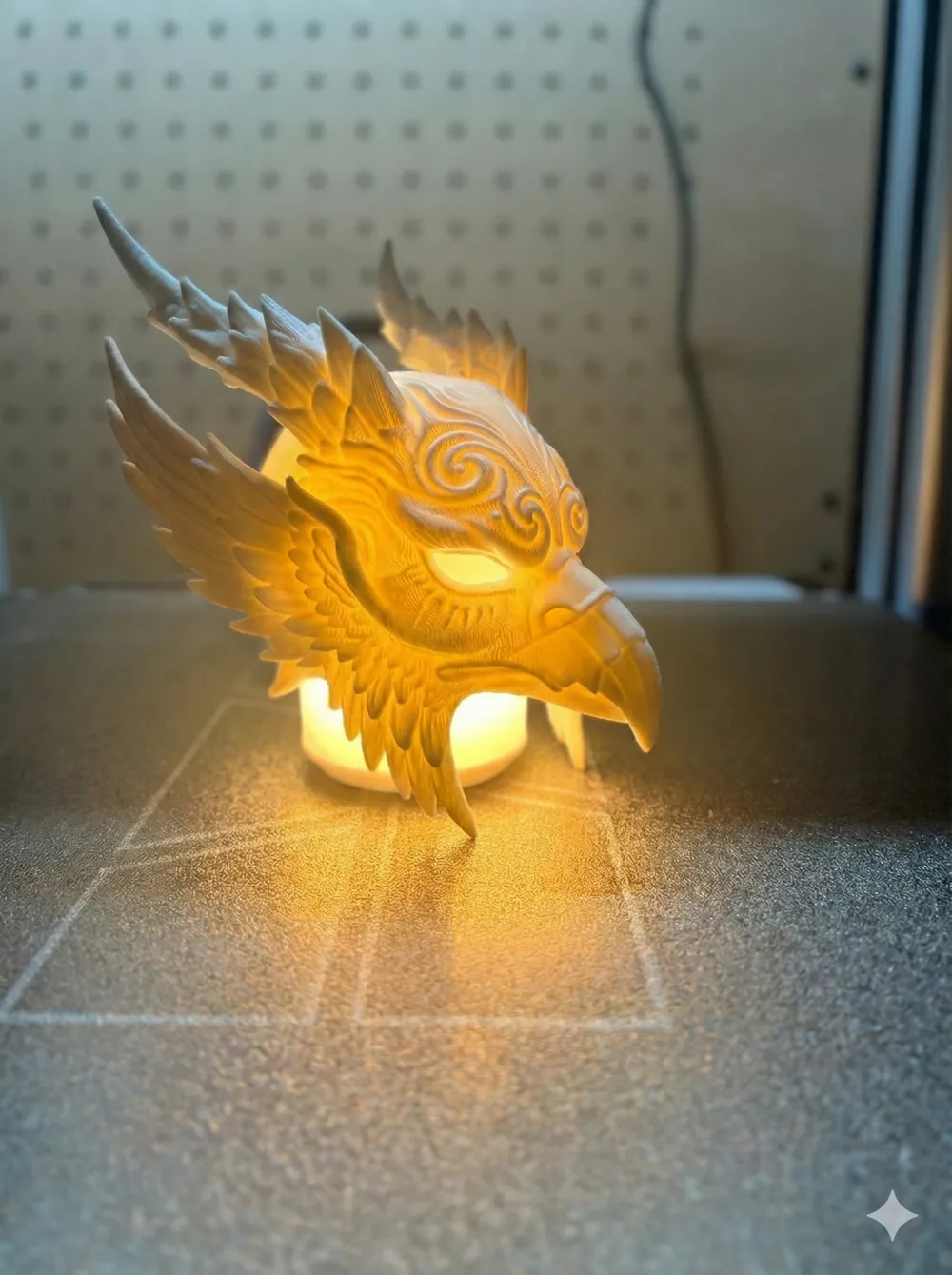The Mythic Griffin Display Mask - Free 3D Print Model - MakerWorld