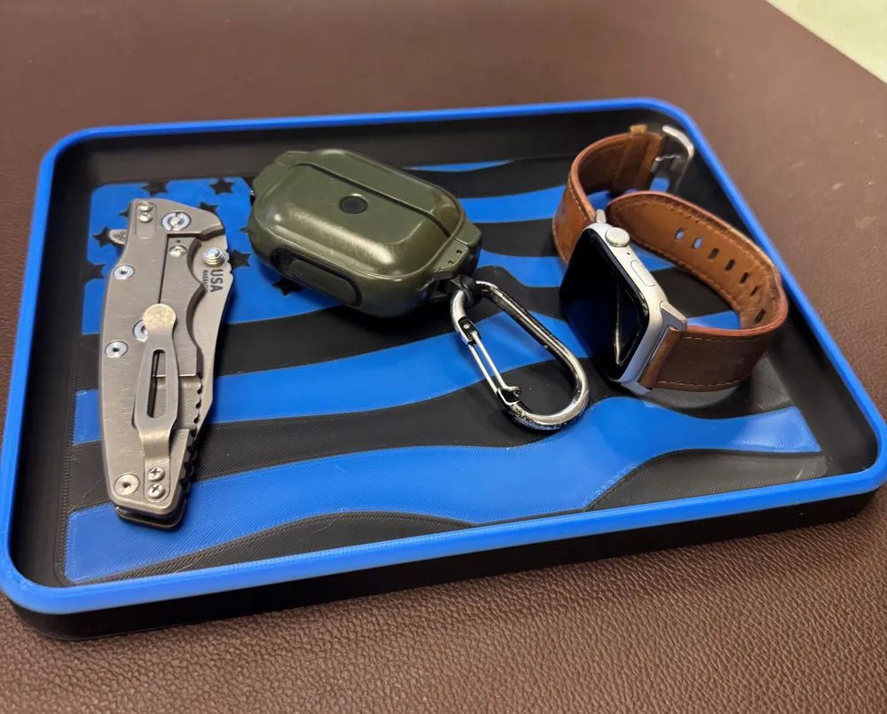 Flag EDC Tray - Free 3D Print Model - MakerWorld