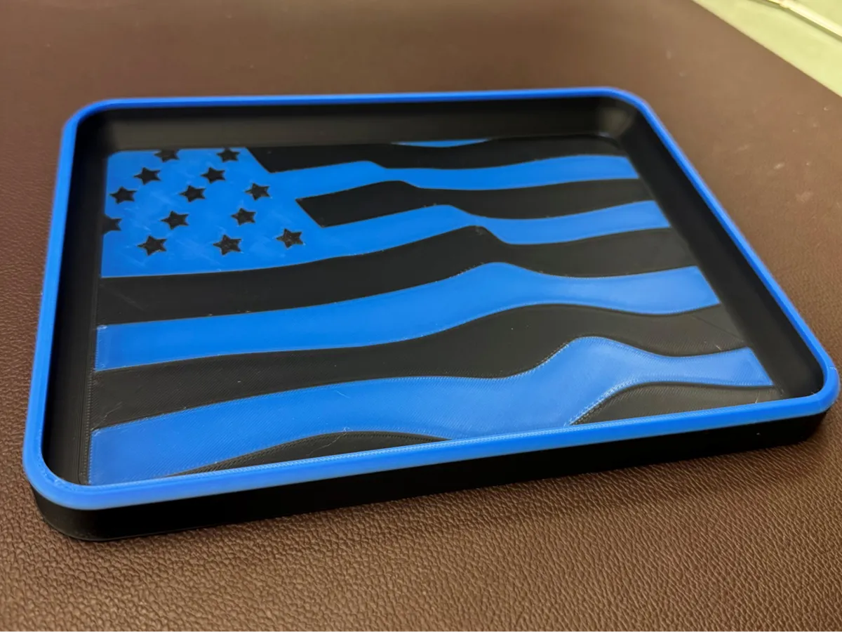 Flag EDC Tray - Free 3D Print Model - MakerWorld