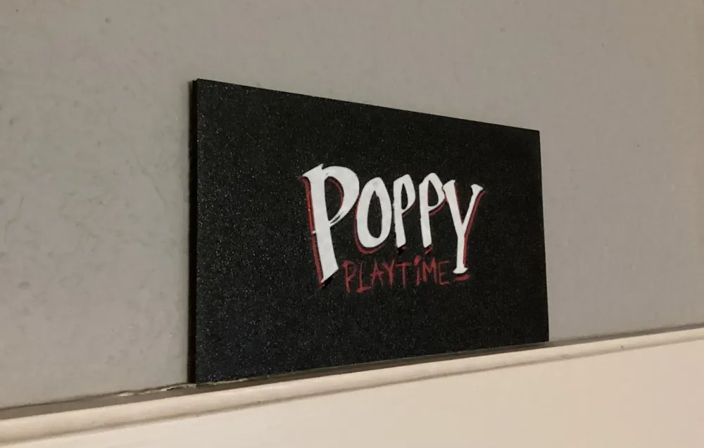 Poppy Playtime Logo (From Poppy Playtime) - Free 3D Print Model ...