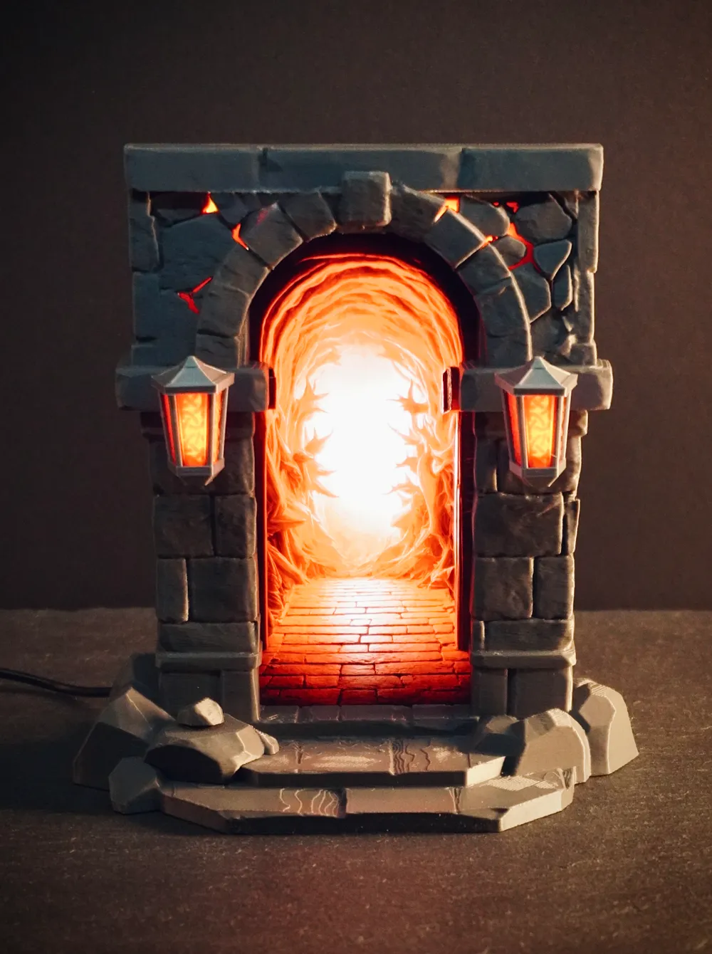 Dungeon Gate Phone Stand - Free 3D Print Model - MakerWorld