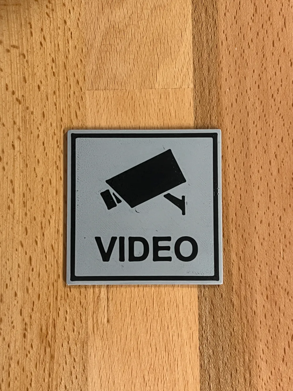 Security Camera Signage by 3DPrintCraft - MakerWorld