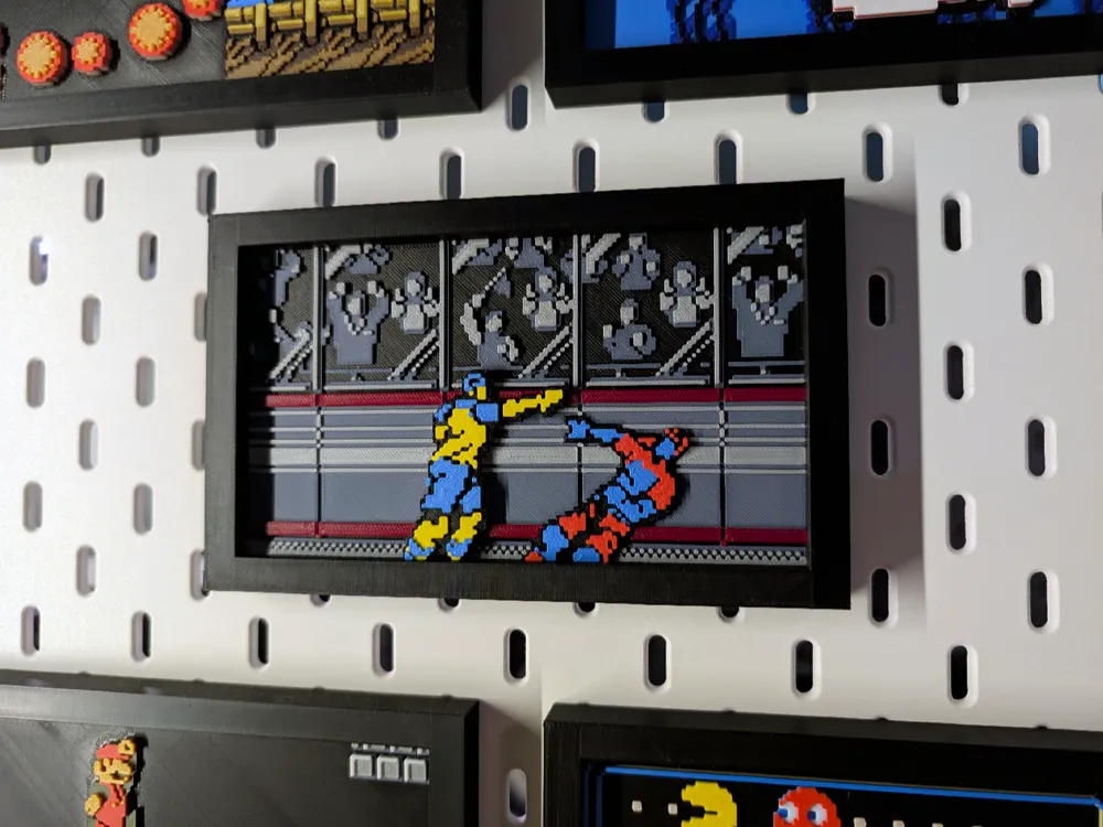 Blades of Steel Wandkunst von LayeredPixels by Tomas MakerWorld: Kostenlose 3D-Modelle herunterladen