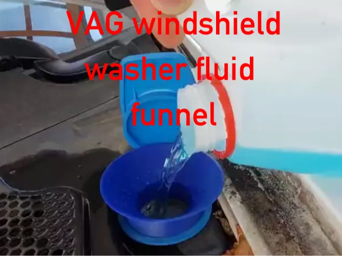 VAG windshield washer fluid funnel simple - Free 3D Print Model ...
