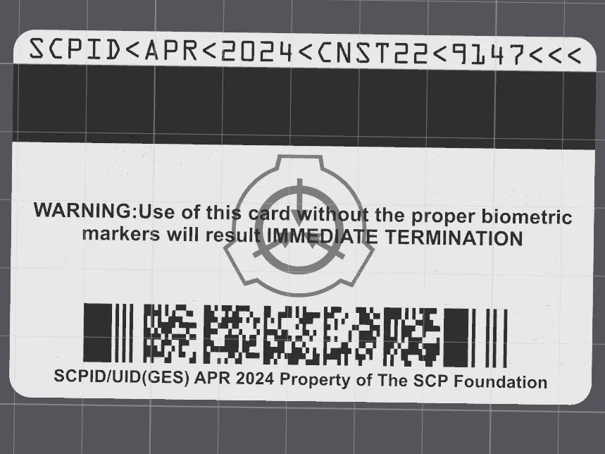 Guard Keycard (SCP Foundation) by Adamko - MakerWorld