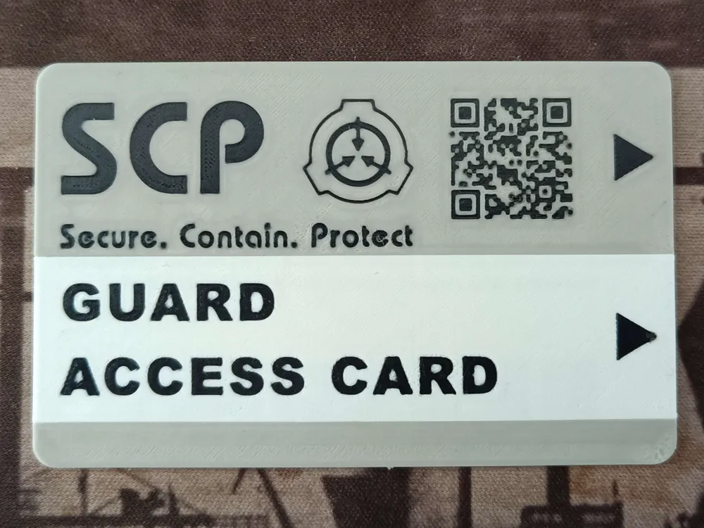 Guard Keycard (SCP Foundation) by Adamko - MakerWorld