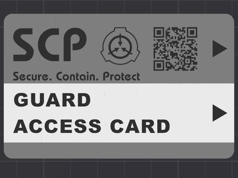Guard Keycard (SCP Foundation) by Adamko - MakerWorld