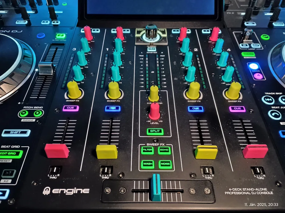 Personalised mixer knobs for Denon DJ Prime 4 by House Surfing ...