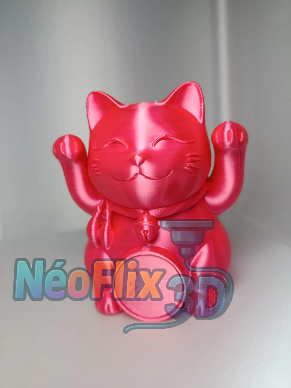 Chat Chinois Porte-Bonheur 2026 - Modèle d'Impression 3D Gratuit ...