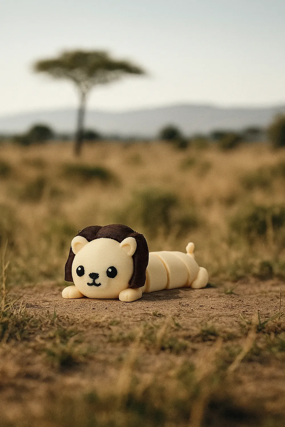 Cute Lion 3D Print - Articulated Flexy Flexi -STL - Free 3D Print Model ...