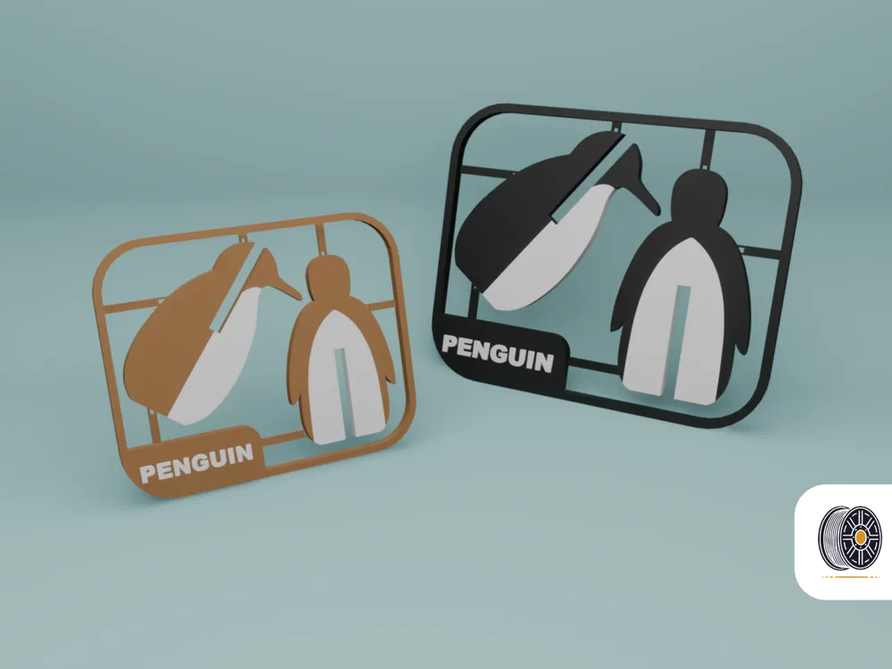 Cute Penguin Kit Card | AMS Ready, two sizes - Free 3D Print Model ...