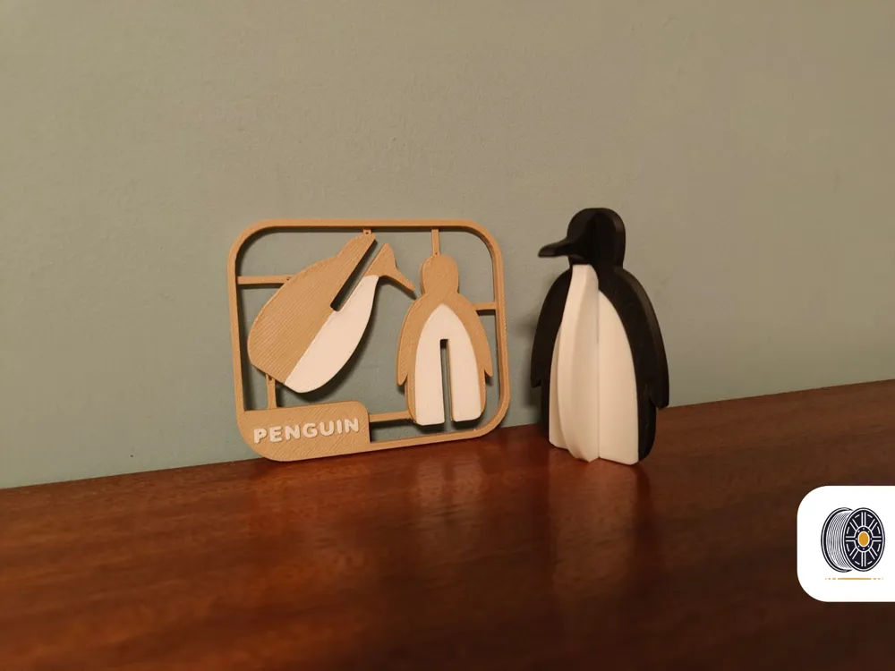 Cute Penguin Kit Card | AMS Ready, two sizes - Free 3D Print Model ...