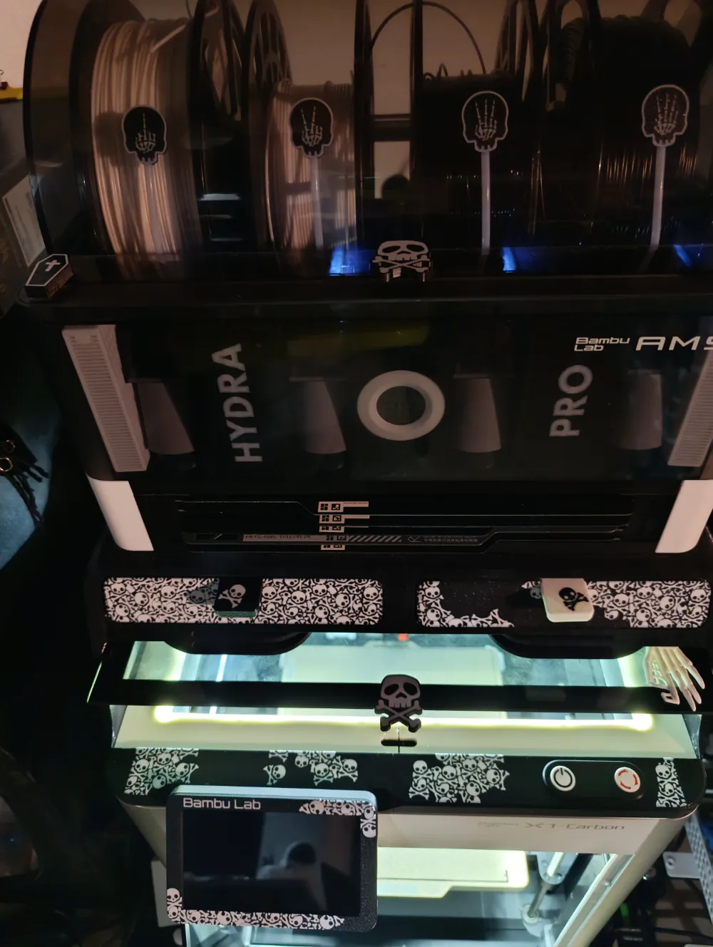 Skull Filament AMS Anti tangle PTFE Guide - Free 3D Print Model ...