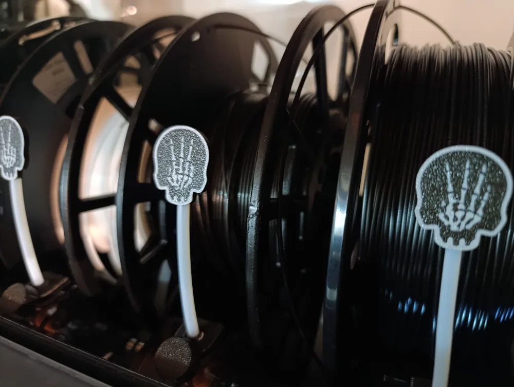 Skull Filament AMS Anti tangle PTFE Guide - Free 3D Print Model ...