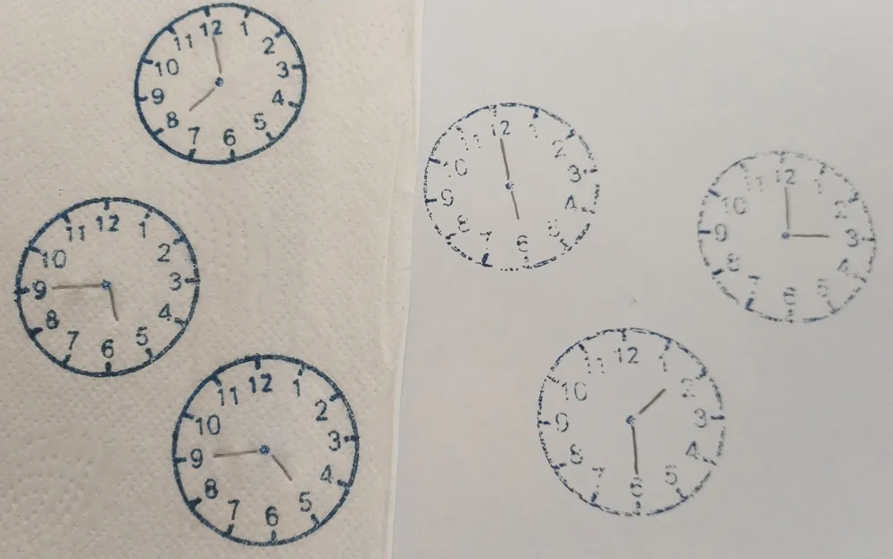 clock stamp - Free 3D Print Model - MakerWorld