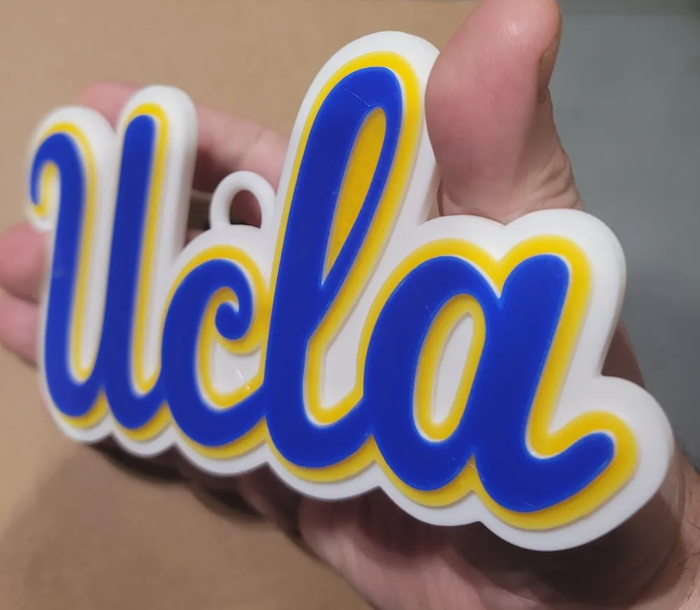 UCLA 3d logo 180mm series - Free 3D Print Model - MakerWorld