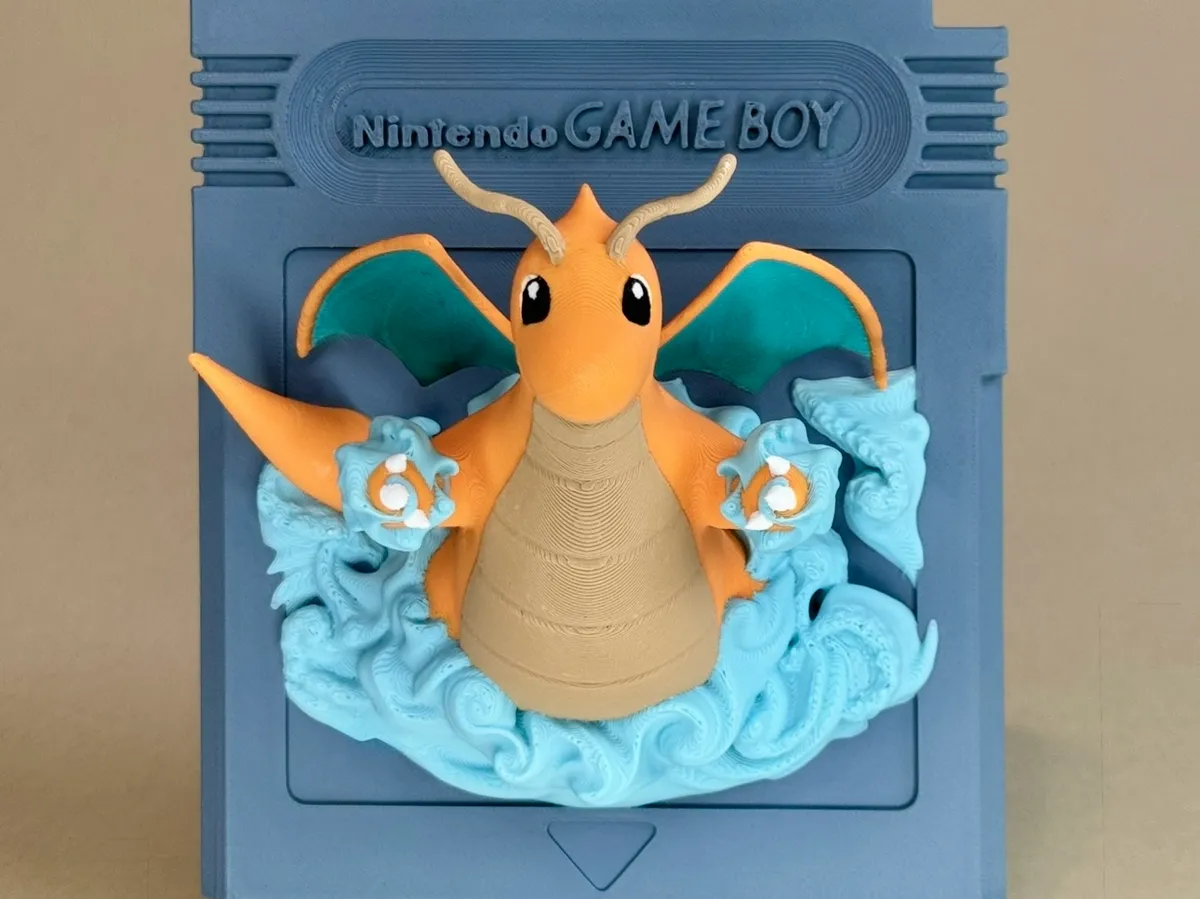 Dragonite Pokemon Game Boy Cartridge by Nostalgic 3D MakerWorld ...