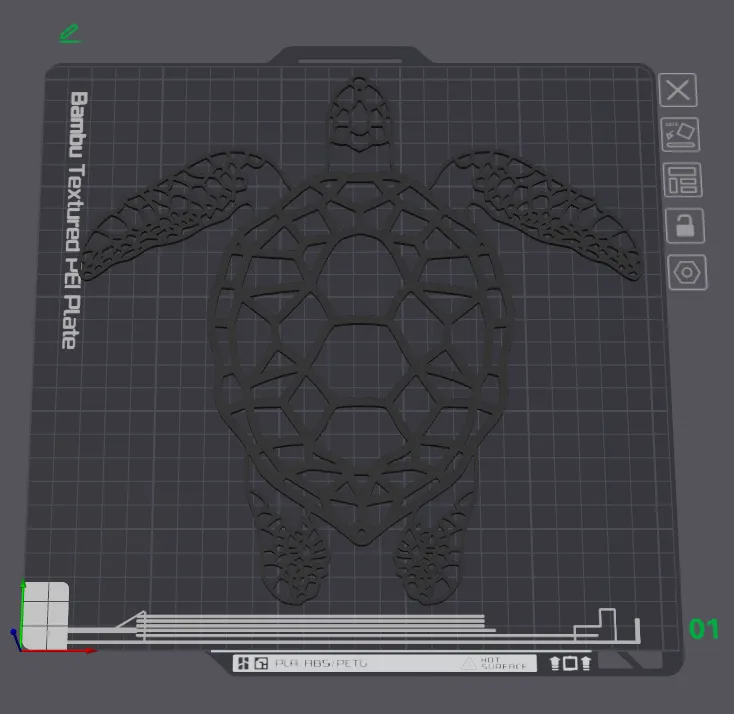 Turtle 2D Geometric Art by Koen MakerWorld: Download Free 3D Models